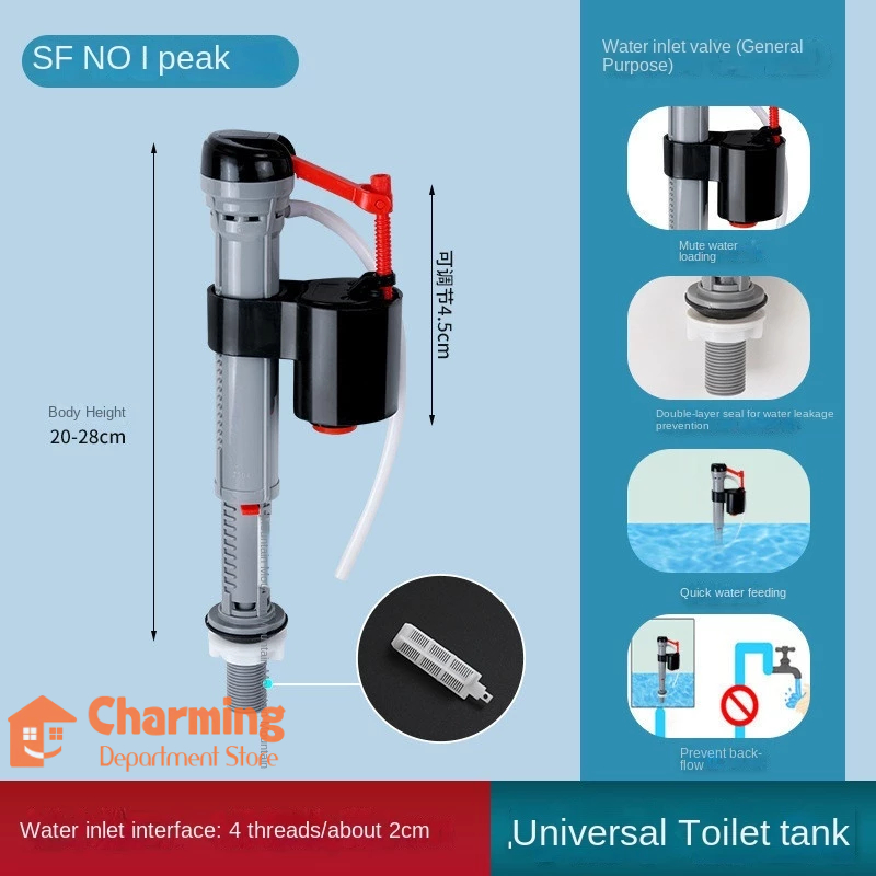 [⚡Fast delivery⚡]Universal Toilet Fill Toilet Cistern High Performance ...