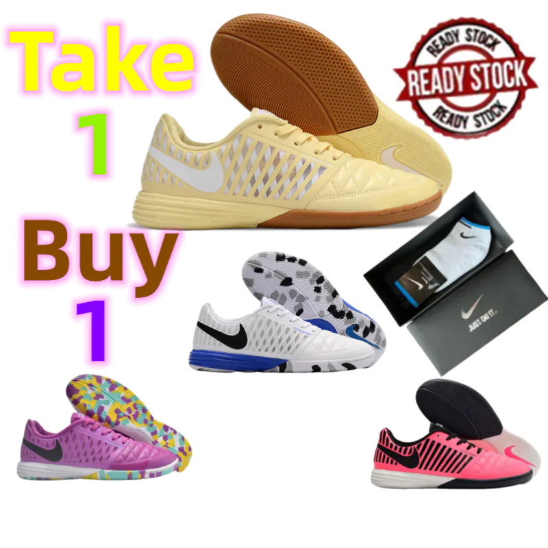 Kasut Bola Sepak Niike Lunar Gato II Budak Men IC Indoor Football Shoes ...