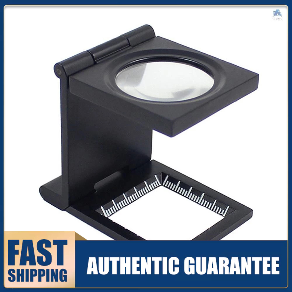 [toolwe]10X 28mm Mini Zinc Alloy Folding Magnifier with Scale for ...