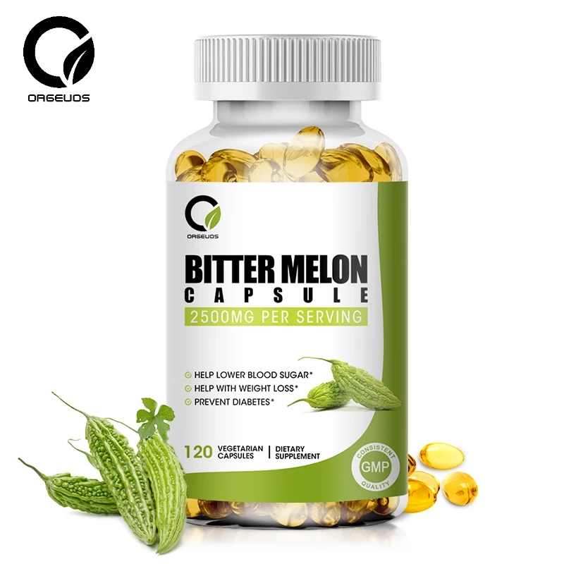 Orgeuos Bitter Melon Capsule 2500mg Help Slimming and Lower Blood Sugar ...