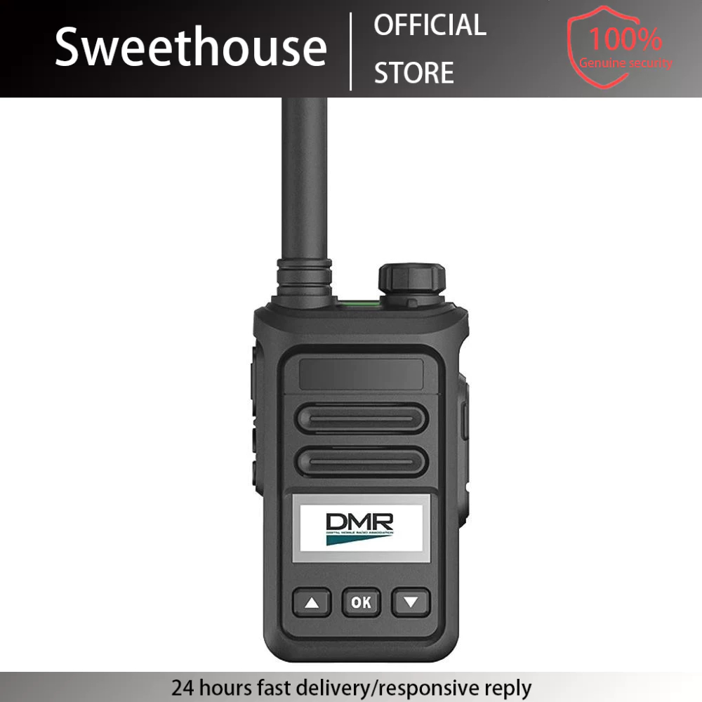 DMR Digital/Analog Two Way Radio UHF Interphone 1024-Channel Handheld ...