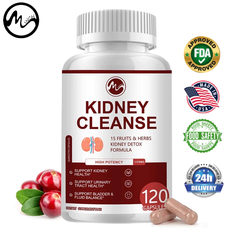 Minch Kidney Cleanse Capsules Support Kidney Health Urinary Tract ...