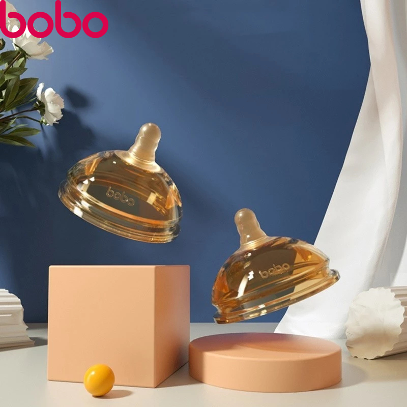 Bobo Botol Susu Teat Nipple Natural Wide Neck Nipple Soft Silicone Replacement Wide/S/M/L/LL ...