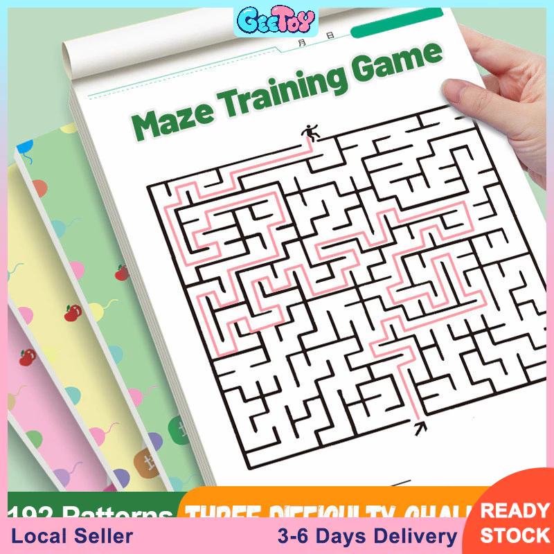 GeeToy Concentration Training Maze Book Kids Thinking Attention Game Intelligence Development ...