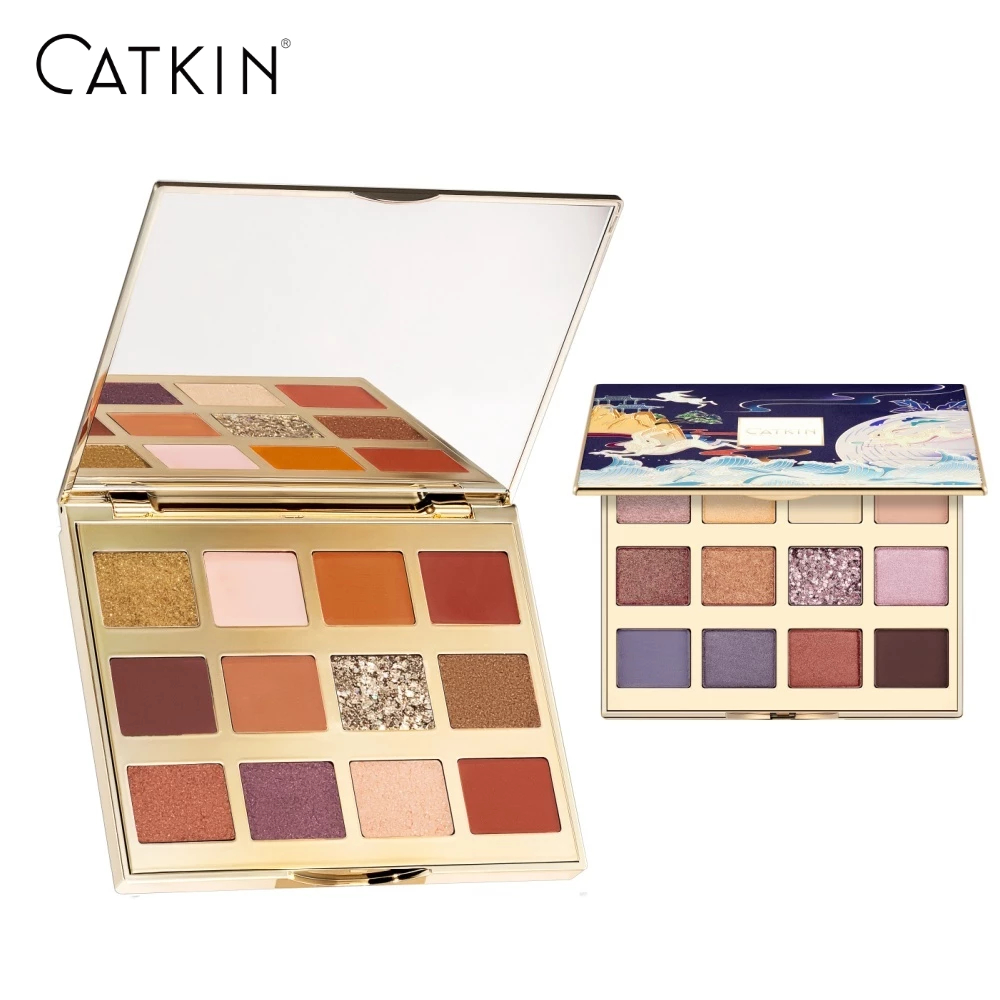 CATKIN 12 Colors Eyeshadow Palette Makeup Matte Shimmer 12 Colors ...