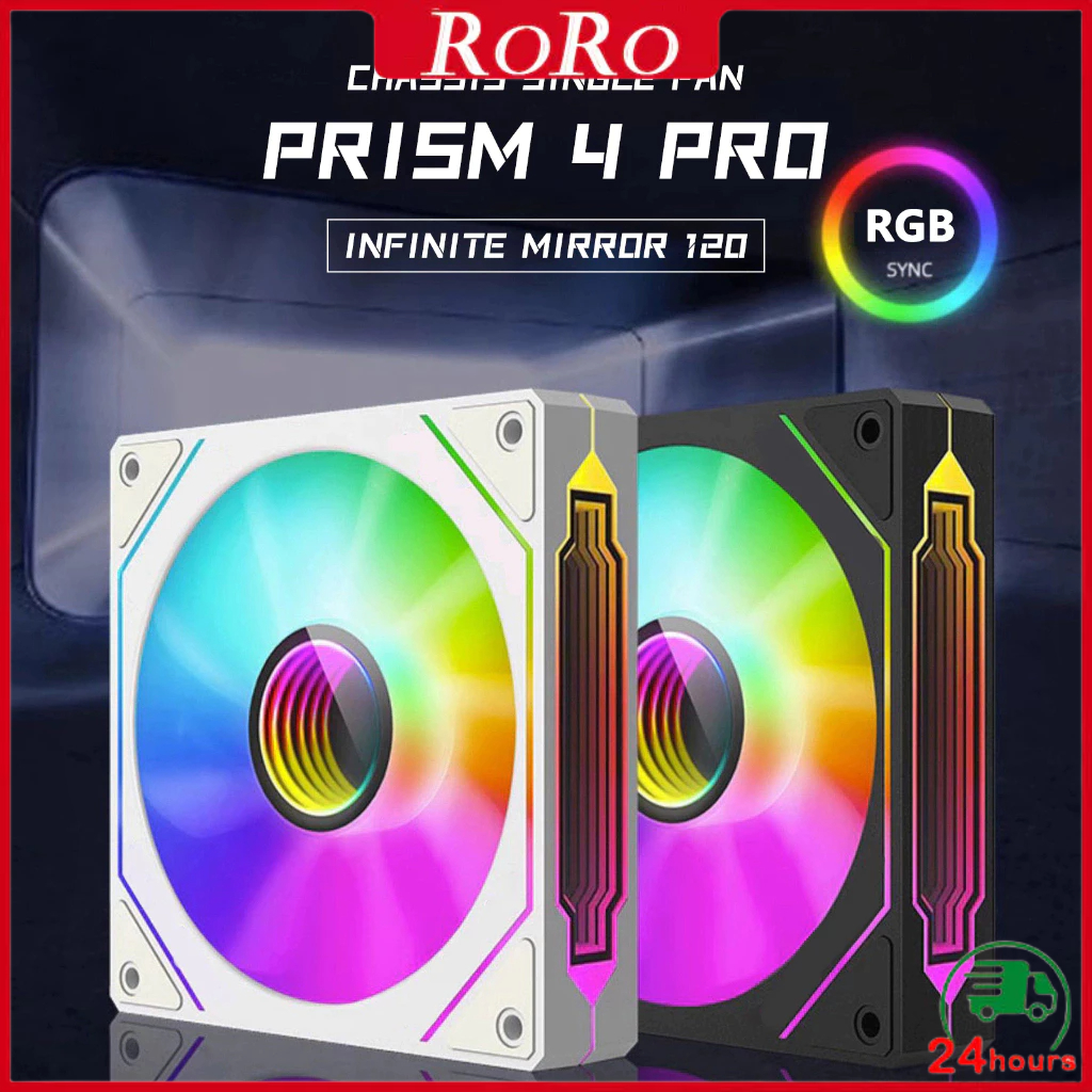 [Ready Stock 24H]Ling Jing PRISM GEN4 PRO ARGB Fan Casing Fan 120mm PWM ...