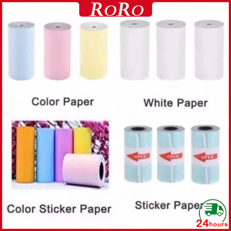 【Ready Stock 24H】COD 3/5 roll of thermal printing paper receipts white ...