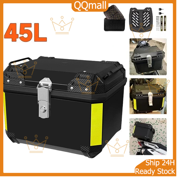 45L Top Box Motorcycle Aluminium Top Box 45L universal ALUMINIUM ...