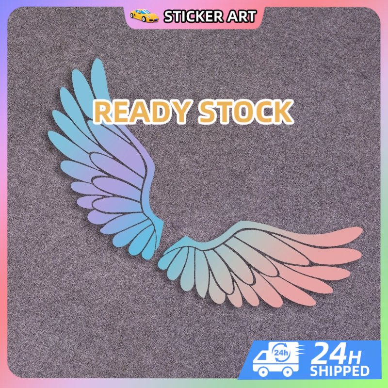Sticker Wings Stiker Kereta Car Sticker Body Anime Back Windscreen ...