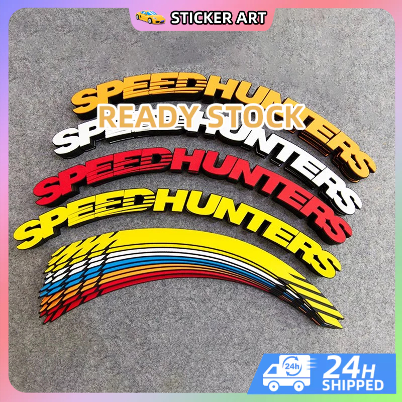1 PCS SPEED HUNTERS Sticker Tyre Siamese 3D Tyre Sticker Tire Letter ...