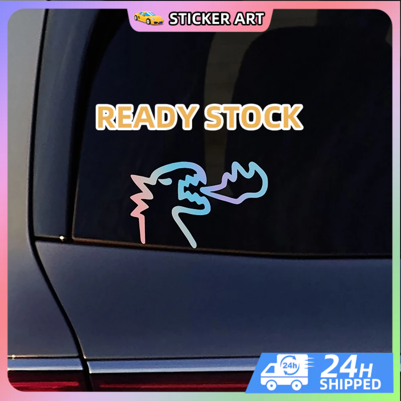 Charizard Dinosaur Sticker Reflective Car Sticker Body Window Door ...