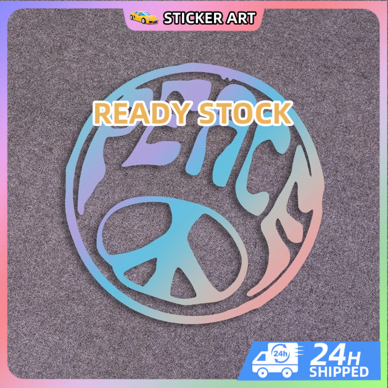 Wish For World Peace Sticker Kereta Stiker Kereta Car Body Anime ...