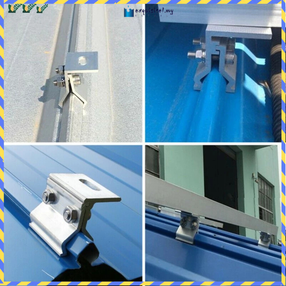 ⭐ 1/4Pcs Solar Panel Bracket Fixing Clamp Mounting Bracket Bracket For ...