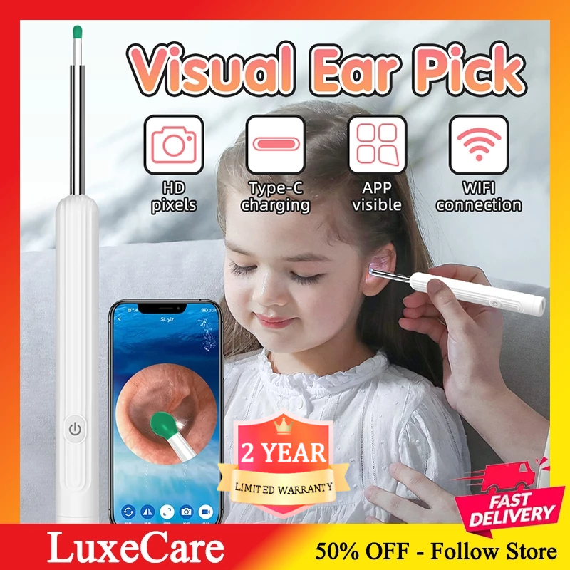 Smart Bluetooth Ear Cleaner with HD Camera | Wireless Earwax Removal ...