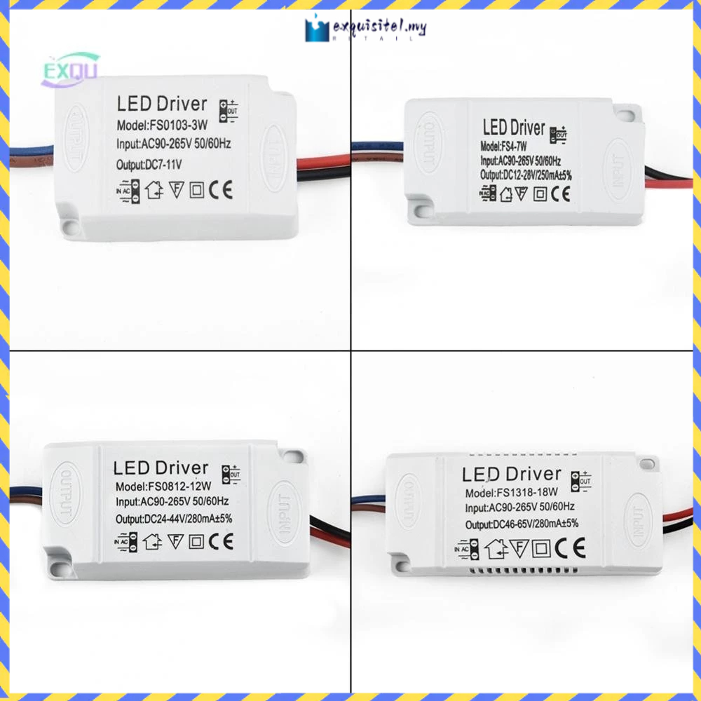 ⭐Constant Current LED Driver 3W,4-7W,8-12W,13-18W,18-24W 240mA Power ...