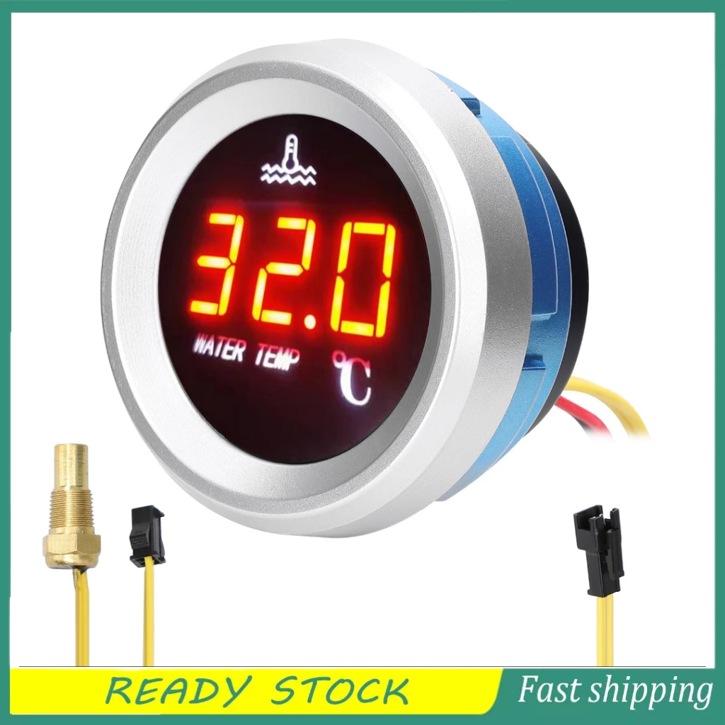 Ready Stock 52mm 9-36V Auto Water Temp With Temperature Sensor Car ...