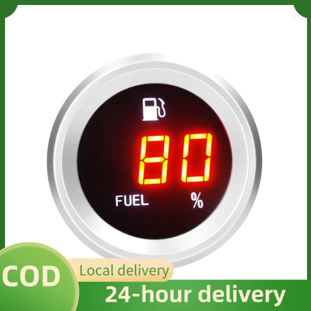 Digital Fuel Level Gauge with Flashing Alarm Car Fuel Level Meter 9-35V ...