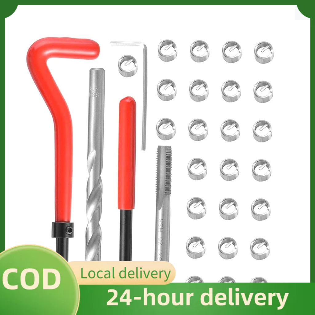 30Pcs Metric Thread Repair Insert Kit M5 M6 M8 M10 M12 M14 Helicoil Car ...