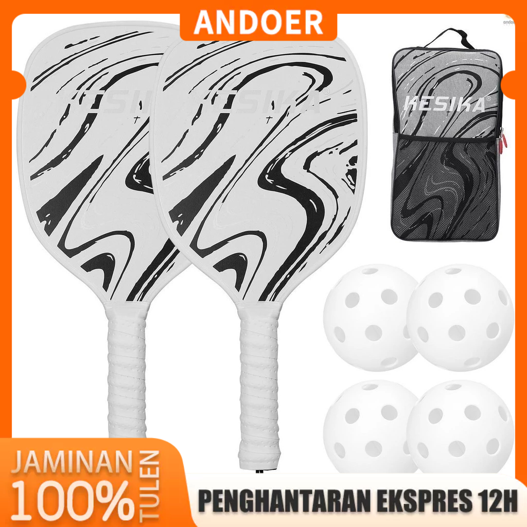 Pickleball Rackets Set Pickleball Paddle Set of 2 Rackets and 4 ...