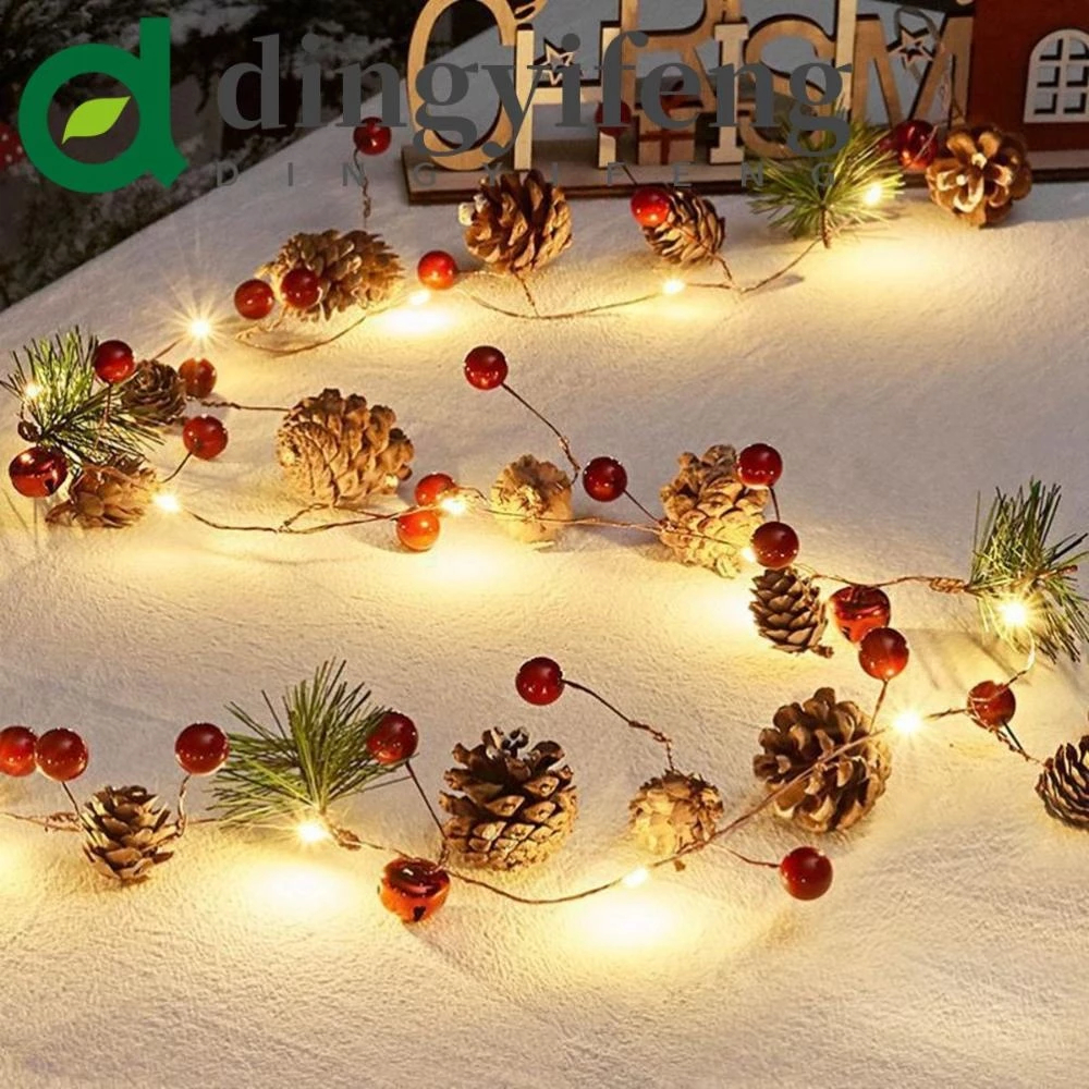 New Style Amazon Christmas Pine Cone Light String Pine Needle ...
