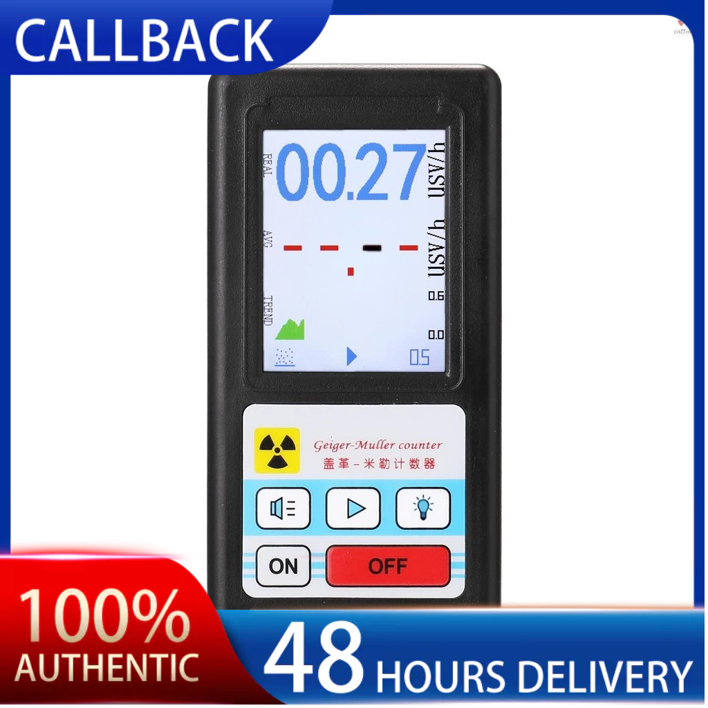 Handheld Portable Geiger Counter Multifunctional Nuclear Radiation Detector Personals Dosimeter ...