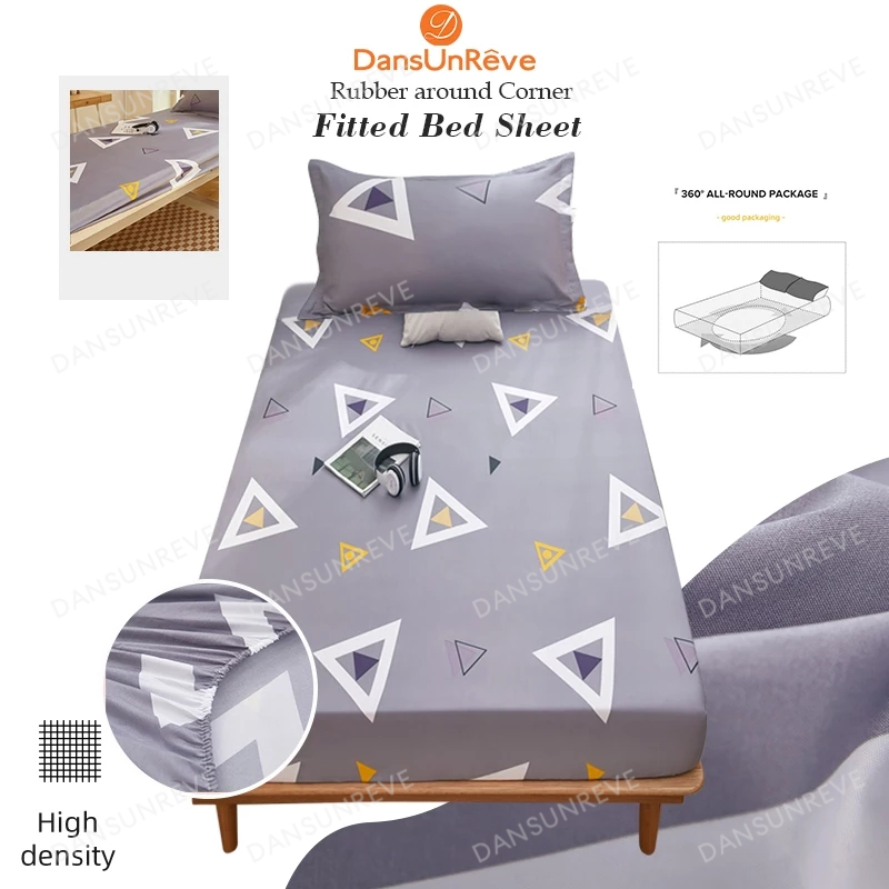 DANSUNREVE-Cadar katil asrama murah / gaya cincin getah Line bed sheet ...
