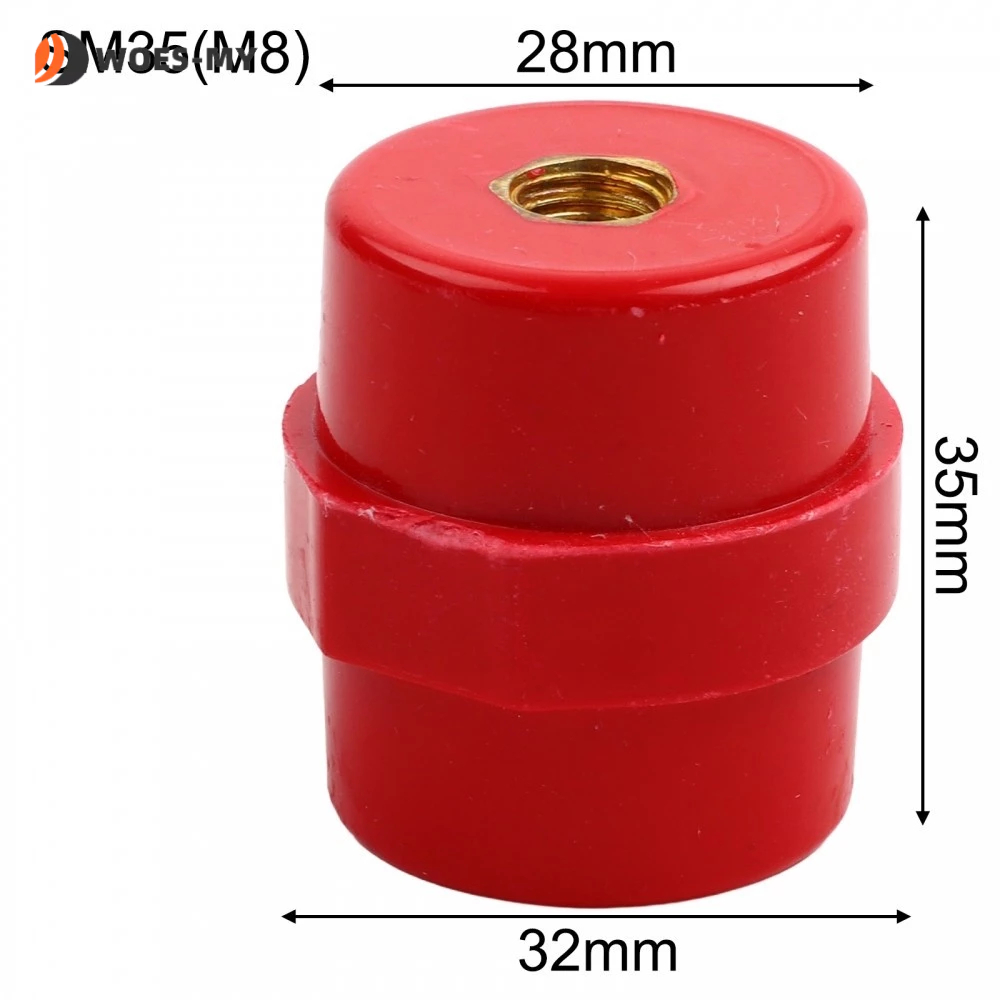Red Color 10 Pack of Busbar Insulators SM35 M8 Perfect for Electrical Work | Shopee Malaysia