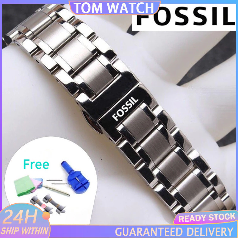 For Fossil Watch Strap Stainless Steel Strap Solid Stainless Steel 18mm ...