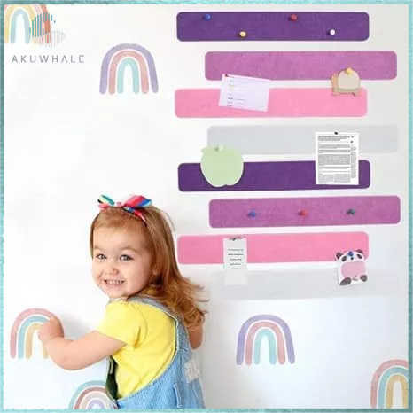 Rectangular Felt Letter Notice Board - Message Note Softboard For Home ...