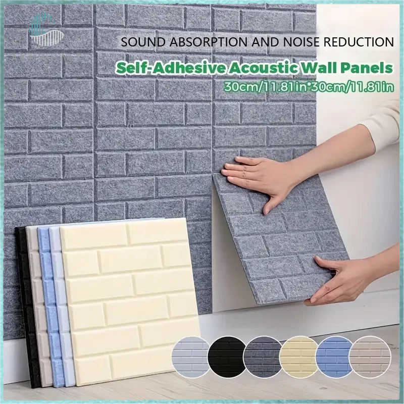 Self-Adhesive Soundproof Acoustic Foam Sponge Brick Shape Sound ...