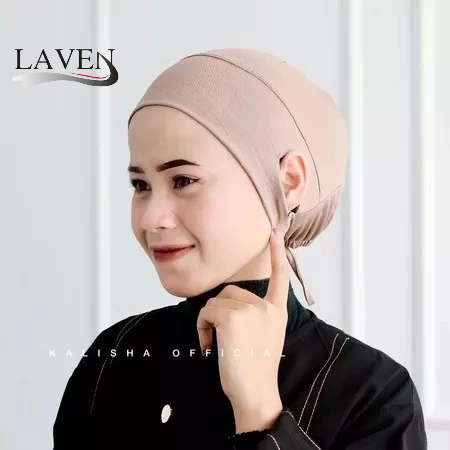 LAVEN Premium Ear Holes Inner Hijab Elastic Adjustable Soft Cotton ...