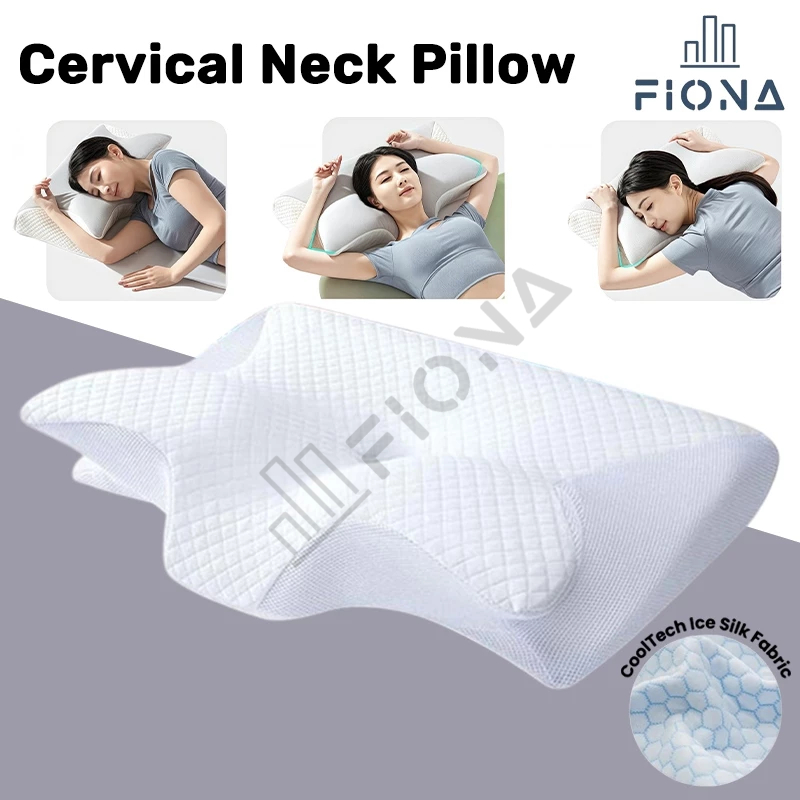 [Fiona] Cervical Neck Pillow Contour Memory Foam Pillow for Neck and ...