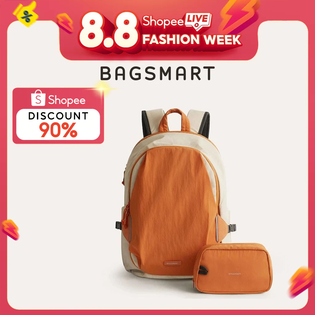 BAGSMART 25L Travel Backpack Set 15.6-inch 180° Open Computer Backpack ...