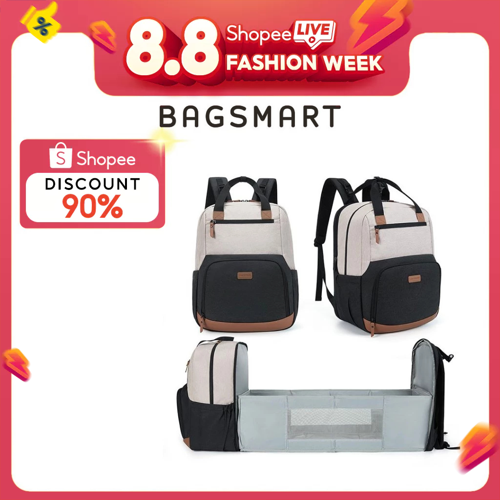 BAGSMART Baby Diaper Bag Backpack Large Travel Baby Bagpack Mummy Baby ...