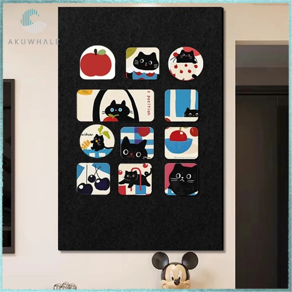 60*80cm Notice Board Office Felt Notice Board System Multi-Size & Color ...