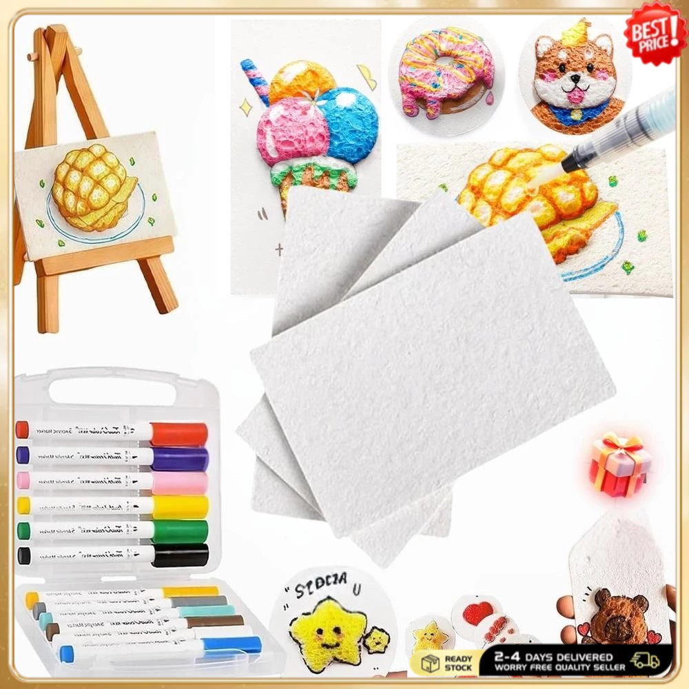 Magic Puffy Paint Marine Animals 3D Drawing Magic Canvas Sponge Foam ...