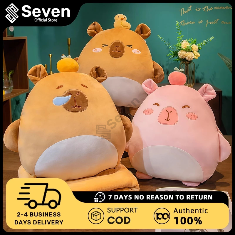 【Seven】pillow blanket 3 in 1 bantal selimut travel chair cushion kusyen ...