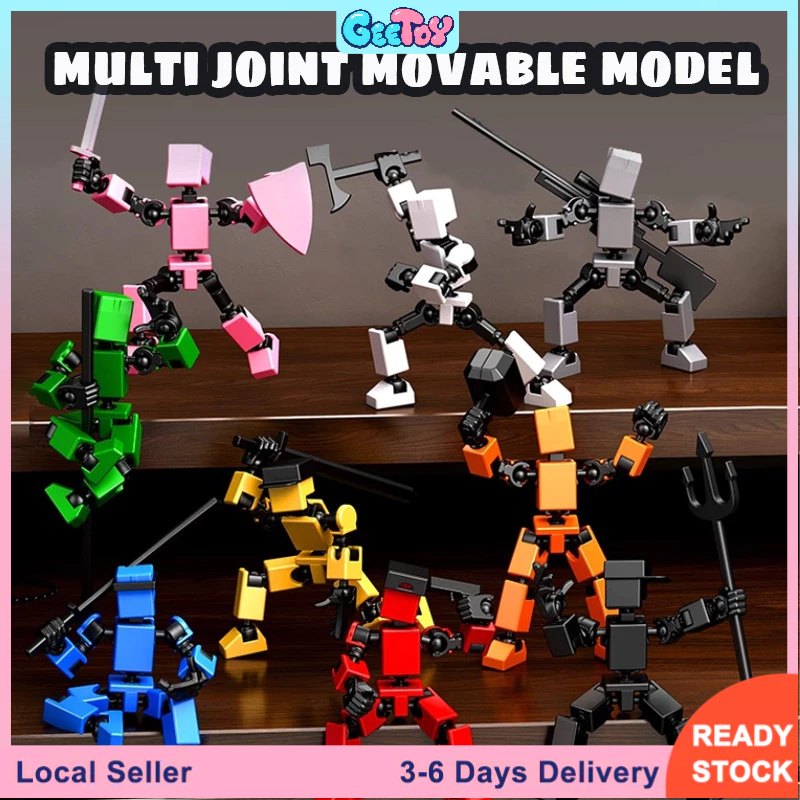 Geetoy New Dummy 13 Action Figure 3D Print Lucky T13 Multi Jointed ...