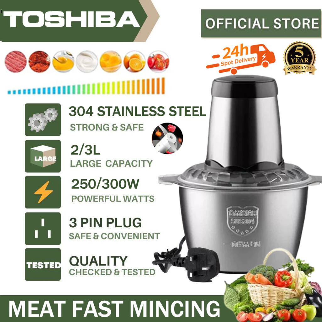 Toshiba 2L/3L Blender 300W Pengisar Bawang Putih Garlic Chopper ...