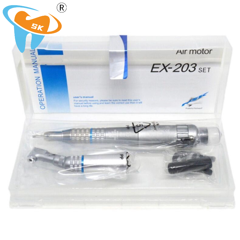 NSK EX203 Dental Low Speed Handpiece Air Turbine Straight Nose Contra ...