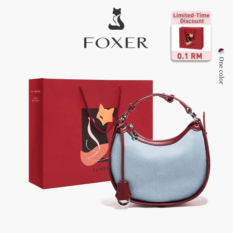 FOXER Women's Genuine Leather Crossbody Bag Large Capacity Stylish ...