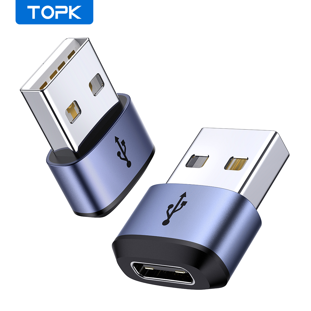 [Value Choice] TOPK AT13 USB C to USB Male Adapter USB Female (Type-C ...