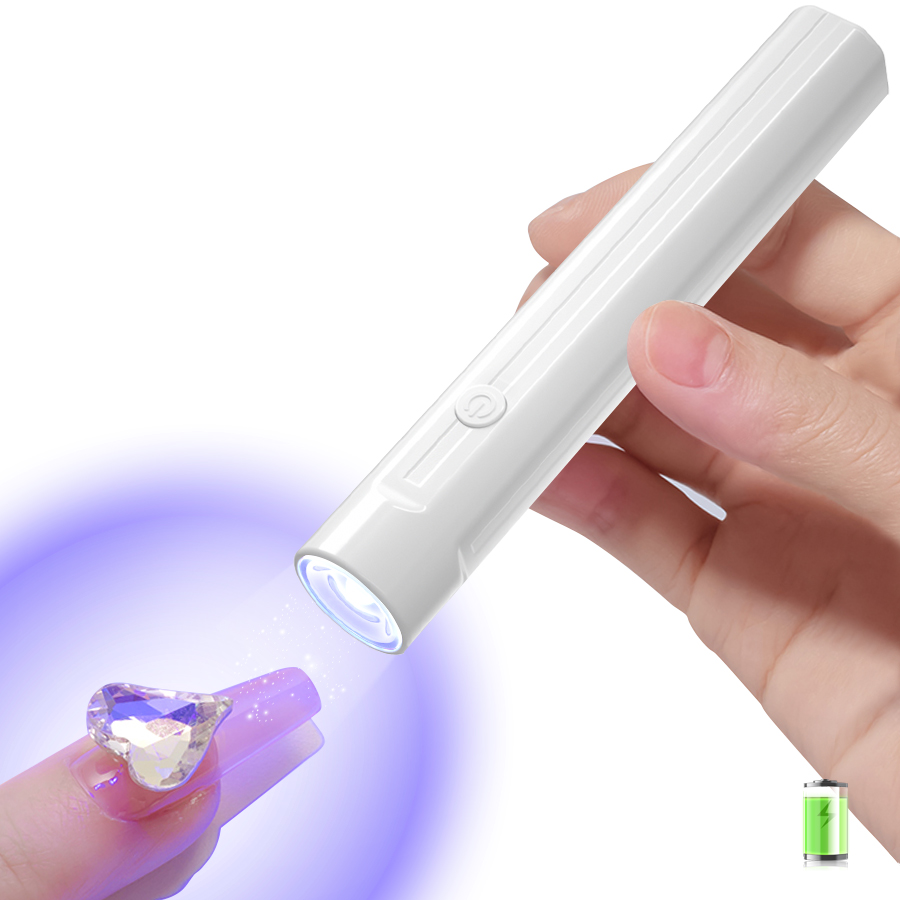 Rechargeable Led Nail Lamp Portable Manicure Mini For False Nails Dryer ...