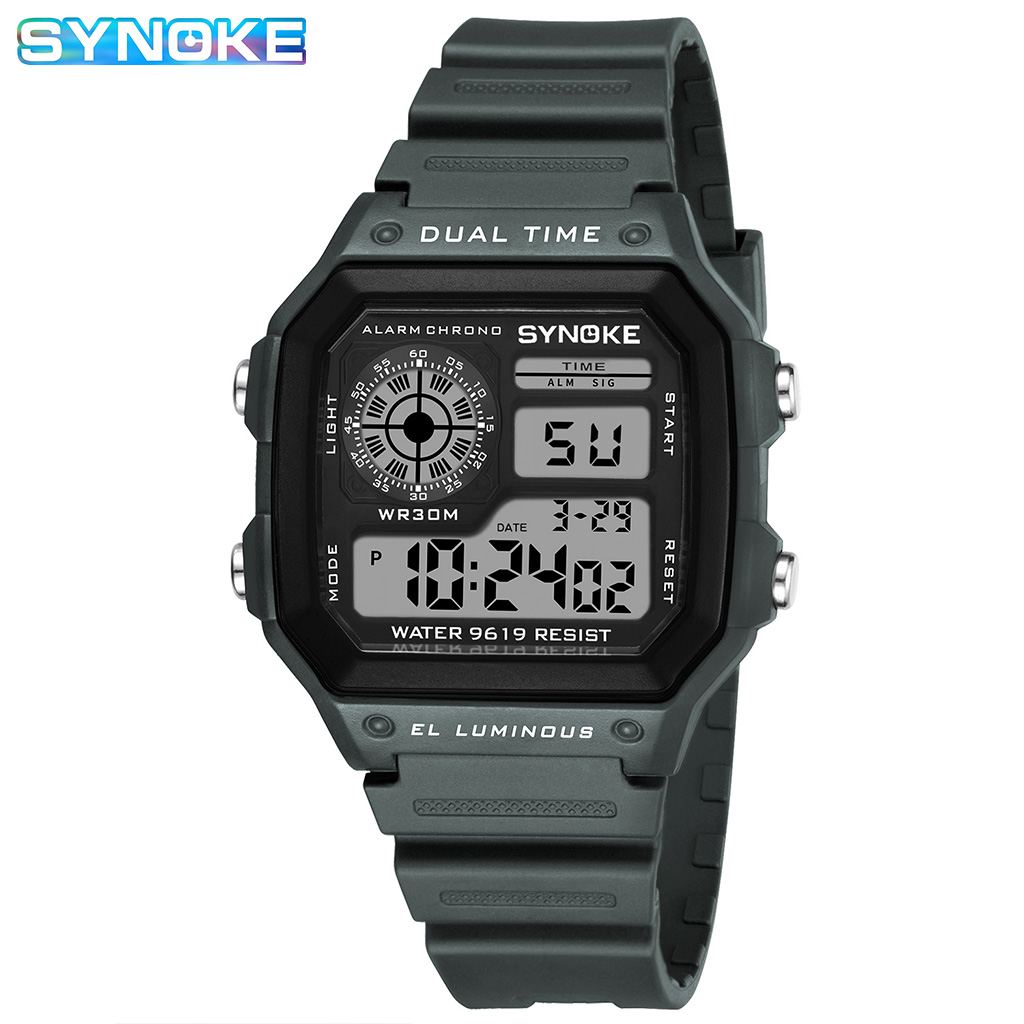 Luxury Waterproof SYNOKE Men's Sports Watch - Classic Fashion Timepiece ...