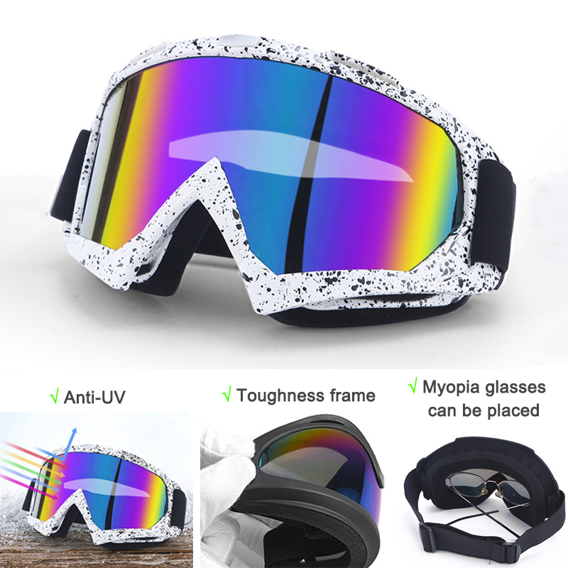 Ski Snowboard Goggles Anti-Fog Skiing Eyewear Winter Outdoor Sport ...