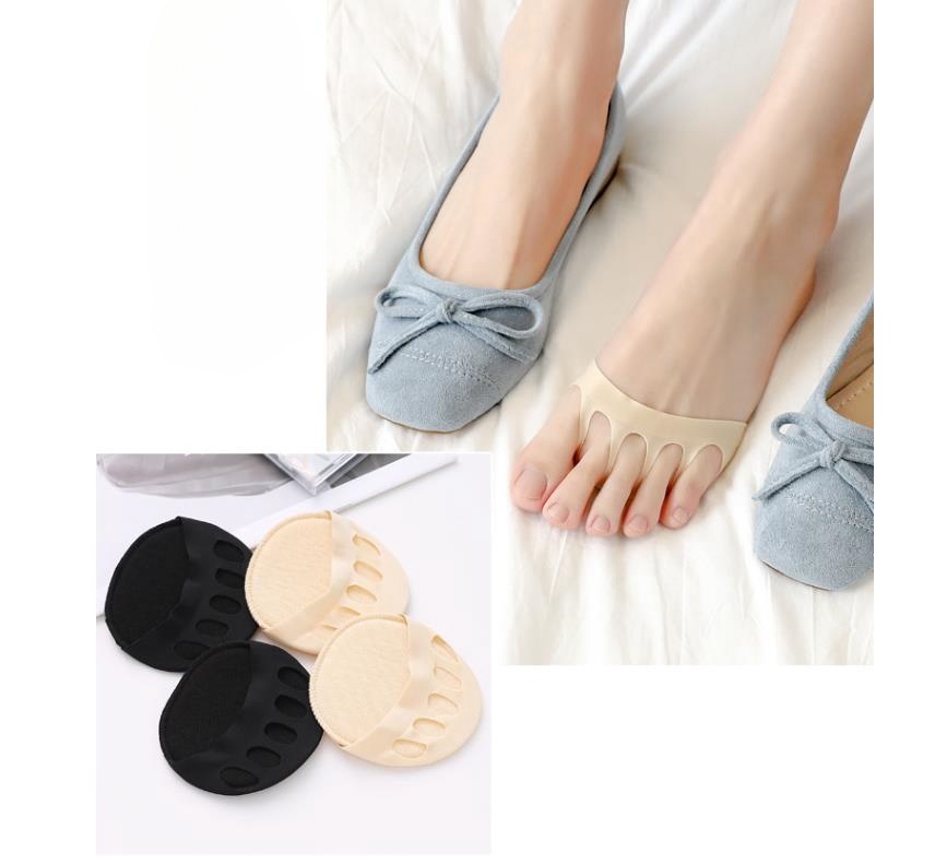 Summer Thin Forefoot Socks Five-Finger Socks Women's Socks Foot Cushion ...
