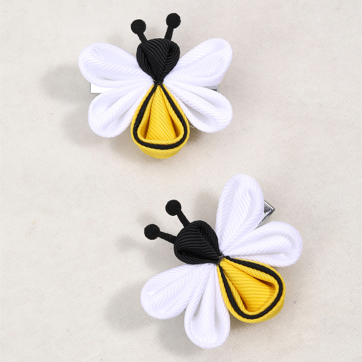 2pcs Baby Girls Cute Bees Bow Hair Clips With Alligator Clip For Bee ...