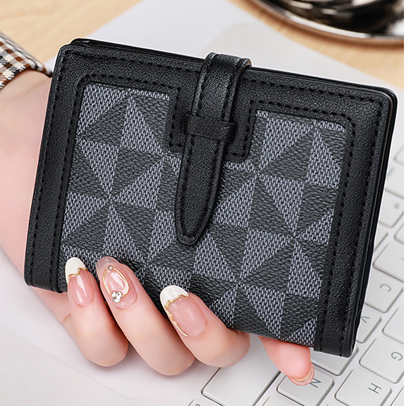 New Influencer Short Wallet Women's Card Holder Coin Purse Ladies Retro ...