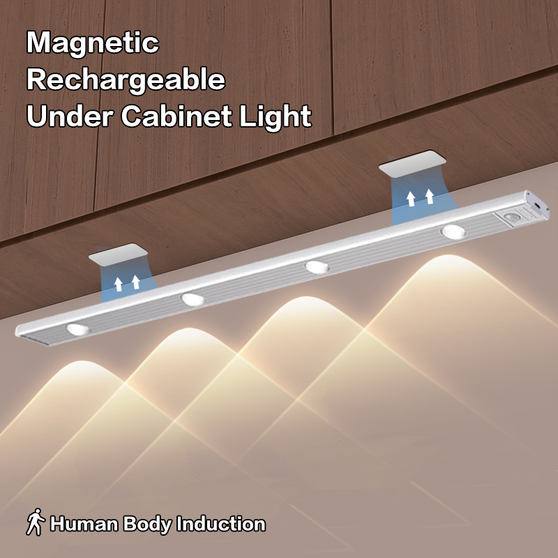 1pc Motion-Activated LED Cabinet Light - Ultra Thin, Wireless Magnetic ...