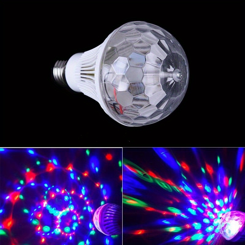 Auto Rotating Crystal Magic Ball DJ Disco Party Light Stage Lighting ...